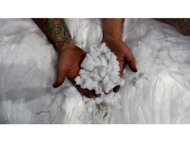 Borra de fibra de polyester