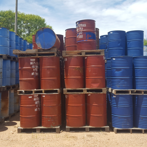 Tambores metálicos de 200L
